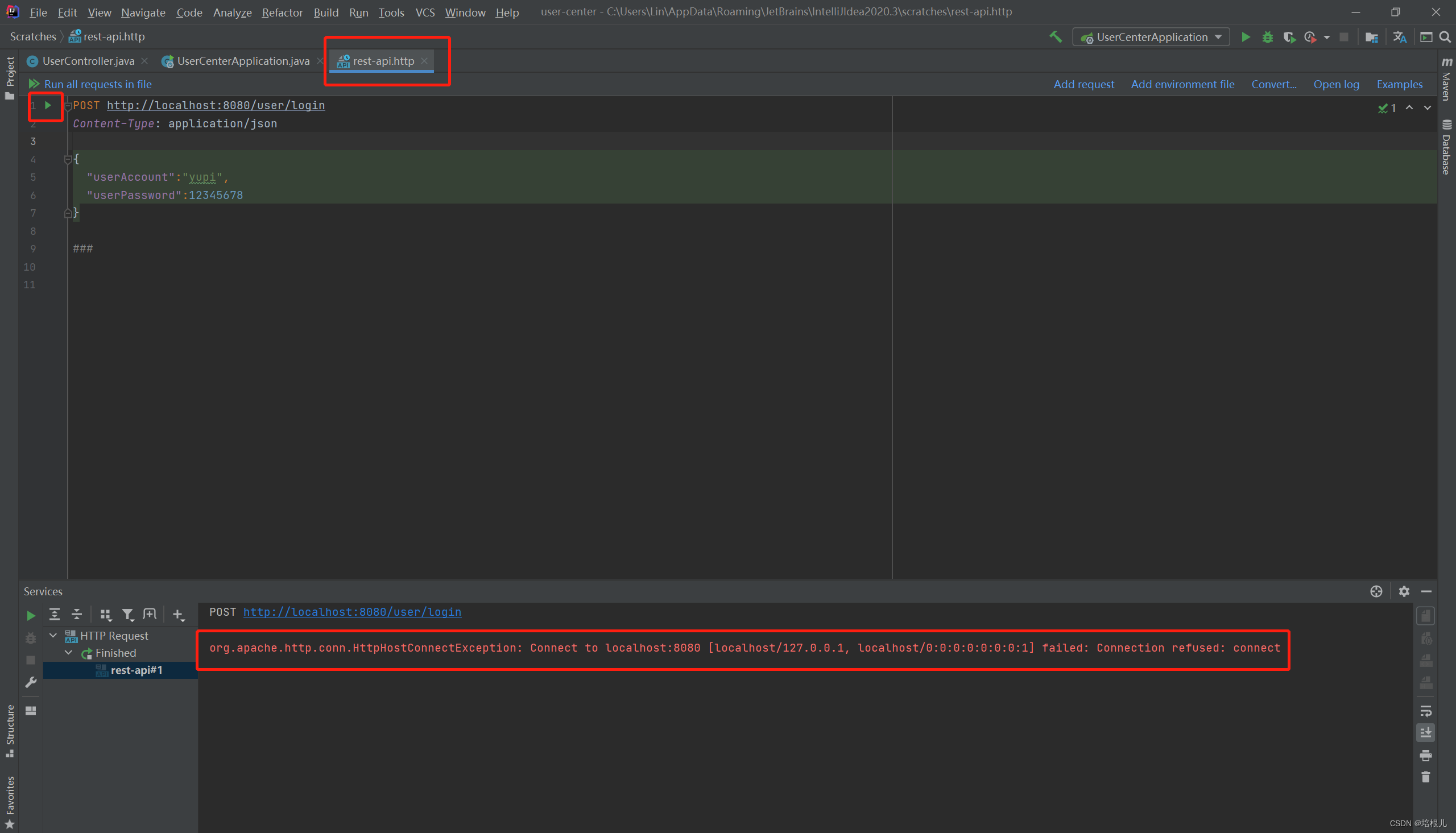 鱼皮项目_用IDEA自带的测试工具报错-CSDN博客
