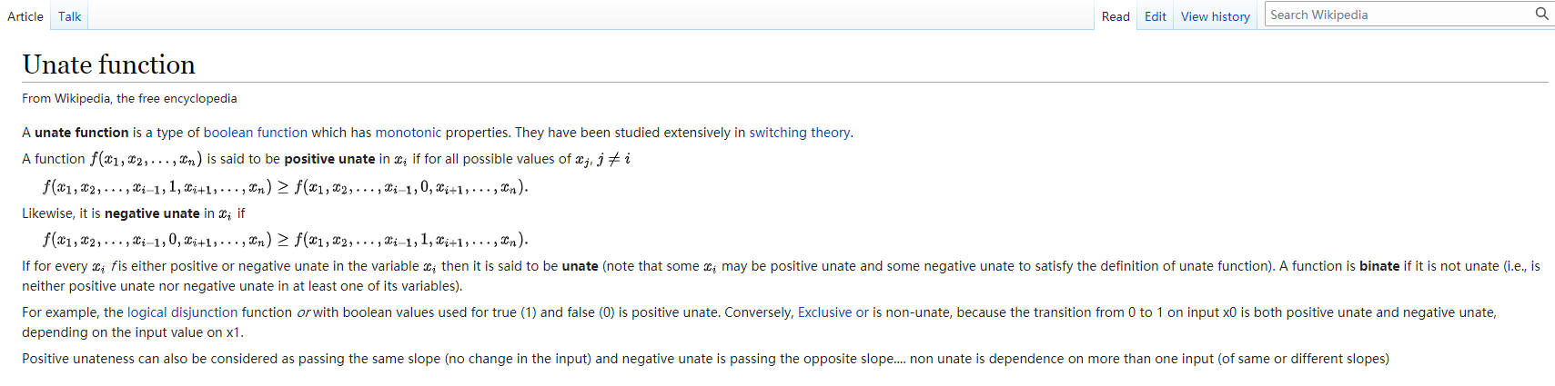 Unate function & Positive unate & Negtive unate-CSDN博客