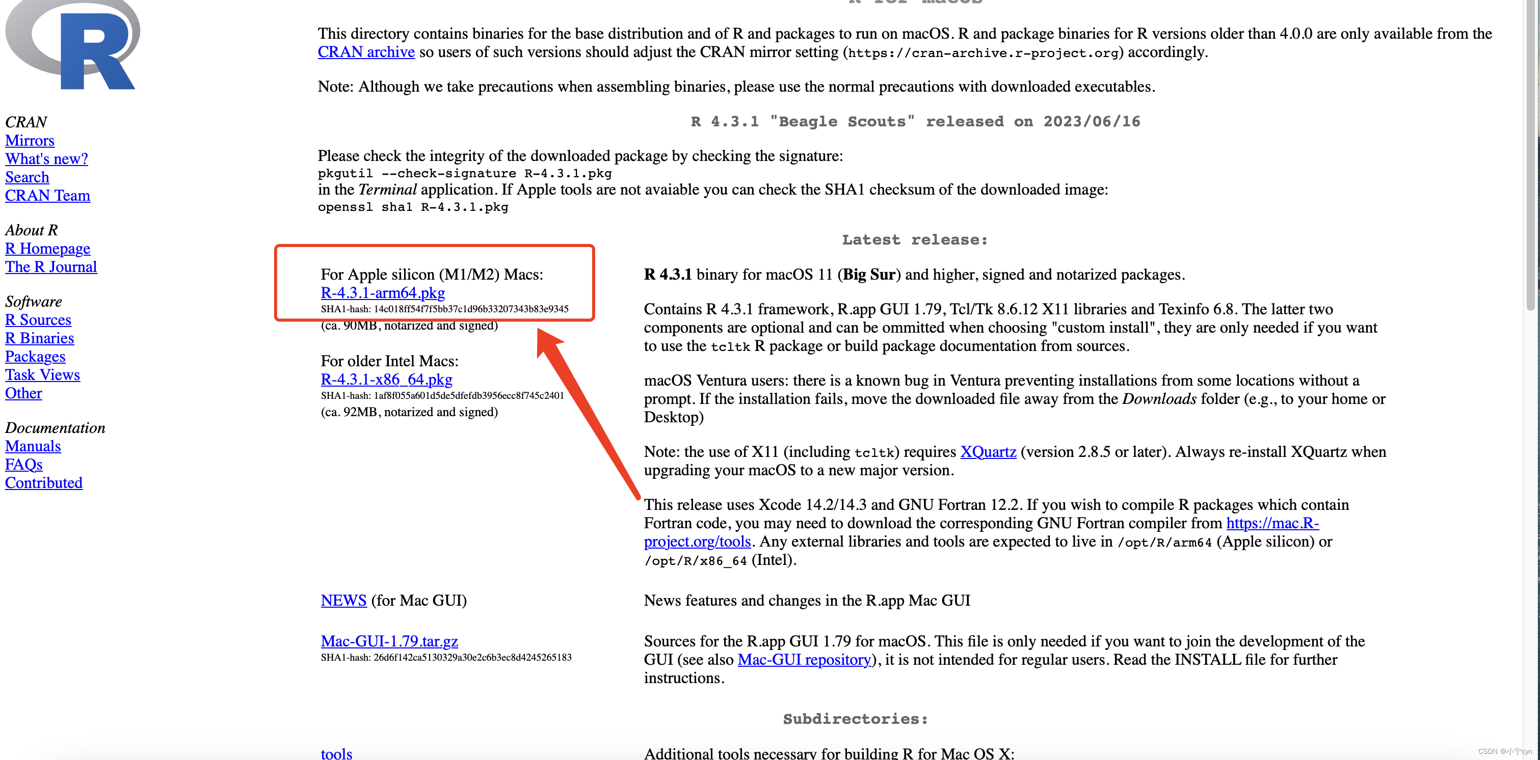 Mac M2 pro+ 如何安装R语言与Rstudio_macbook可以下载r语言吗-CSDN博客