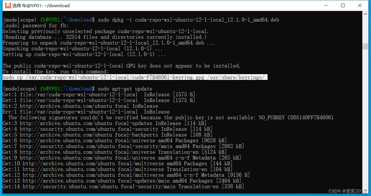 【wsl2笔记2】 搭建深度学习开发环境踩坑笔记 Ubuntu Cuda Cudnn Pytorch Tensorflow Onnx 从零搭建