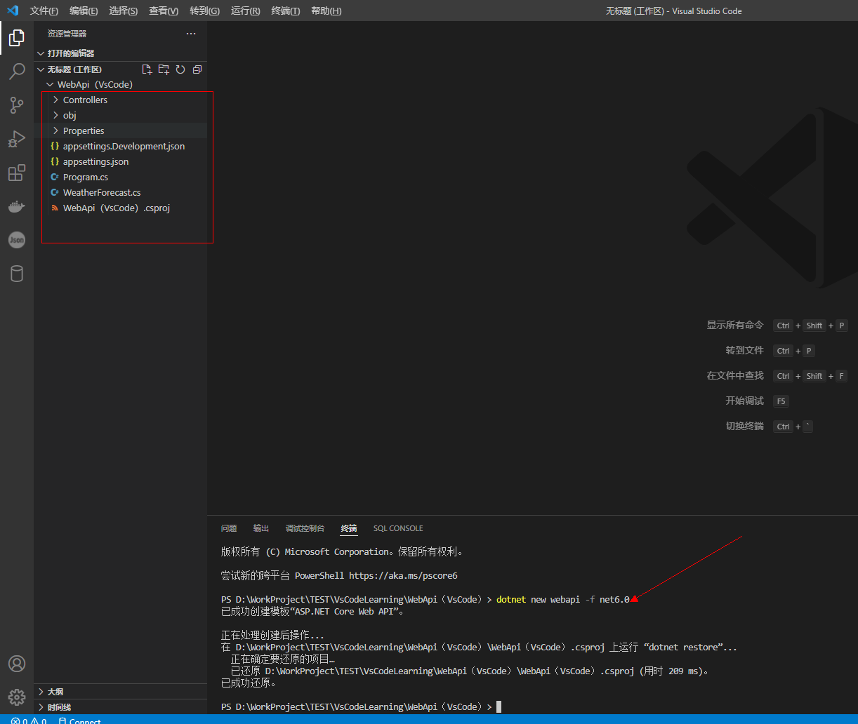 使用Visual Studio Code创建WebApi_vs code webapi-CSDN博客