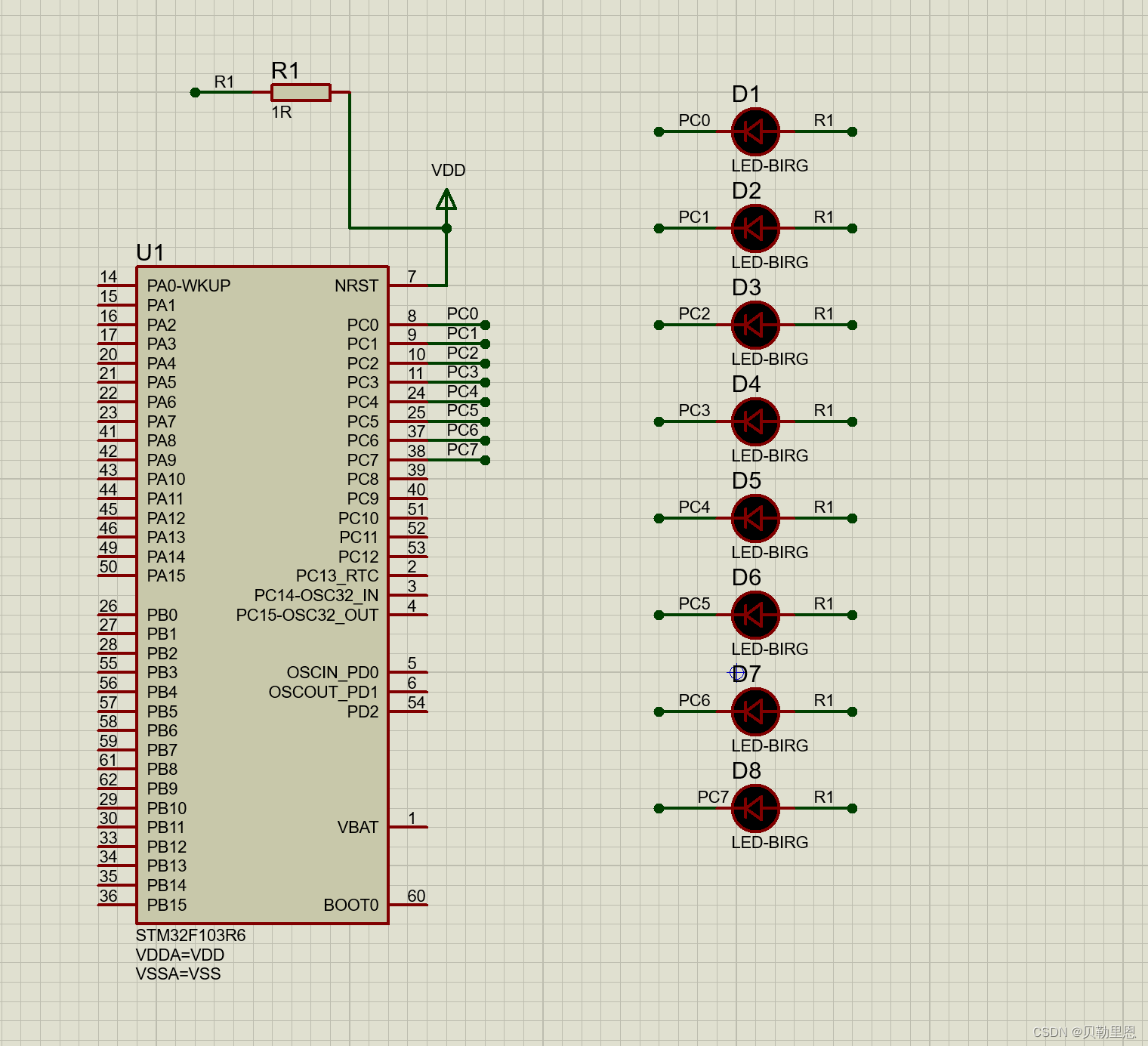 proteus仿真电路连线_proteus连线末端圆点-CSDN博客