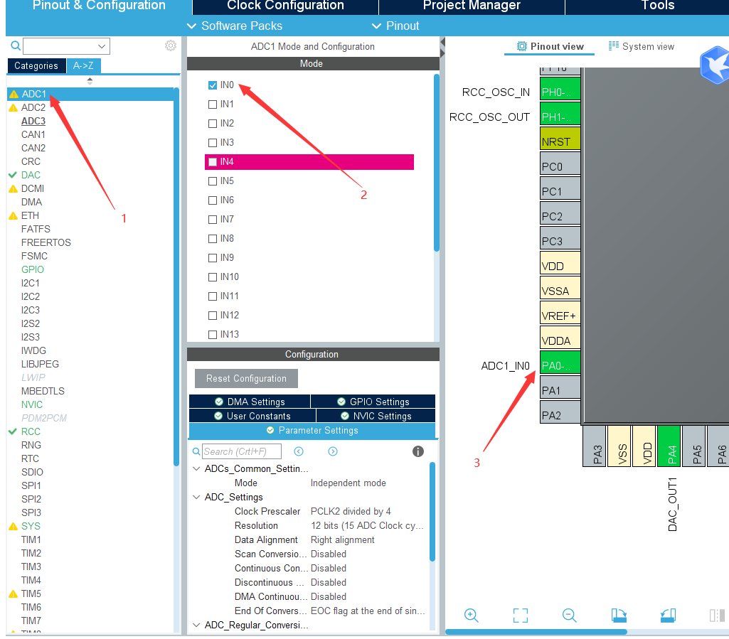 STM32CubeMX学习笔记9——ADC和DAC_stm32cubemx 配置stm32f429 adc-CSDN博客