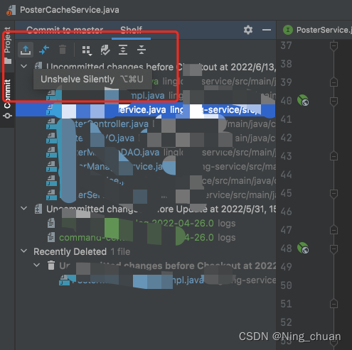 【IDEA checkout分支冲突，点rollback后，之前add但未commit的代码找回】_idea check out 怎么恢复-CSDN博客