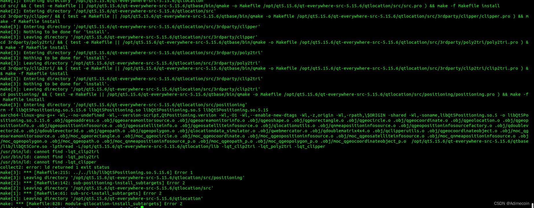 【QT】编译安装Qt5.15.6 过程中遇到的问题处理集_warning: qtwebengine will not be built.-CSDN博客