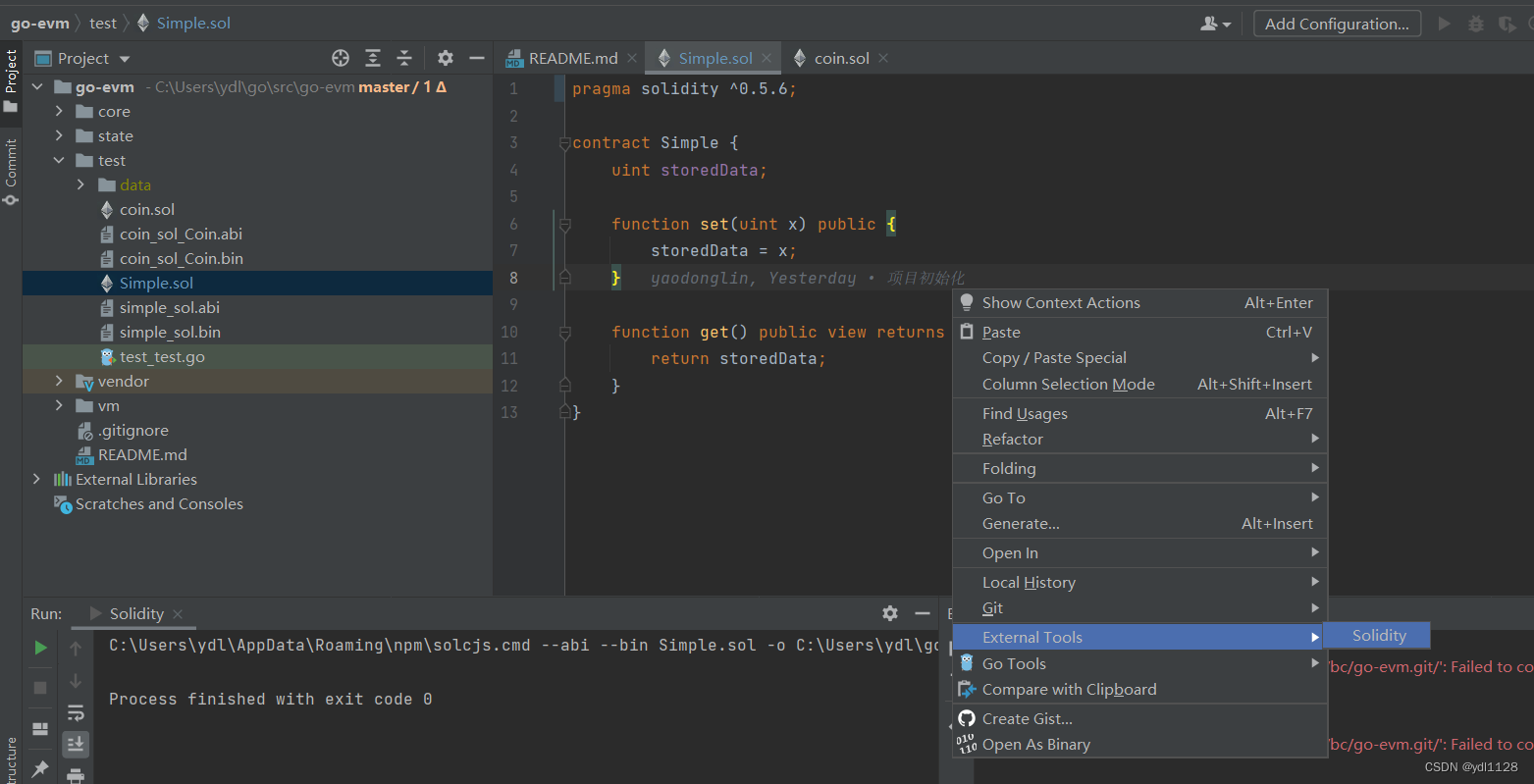 window使用solcjs编译solidity合约和golang快速编译solidity合约_solc-js 编译sol合约-CSDN博客