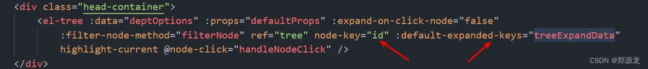 el-tree 默认展开第一级节点_el-tree默认点击第一个_郑源龙的博客-CSDN博客