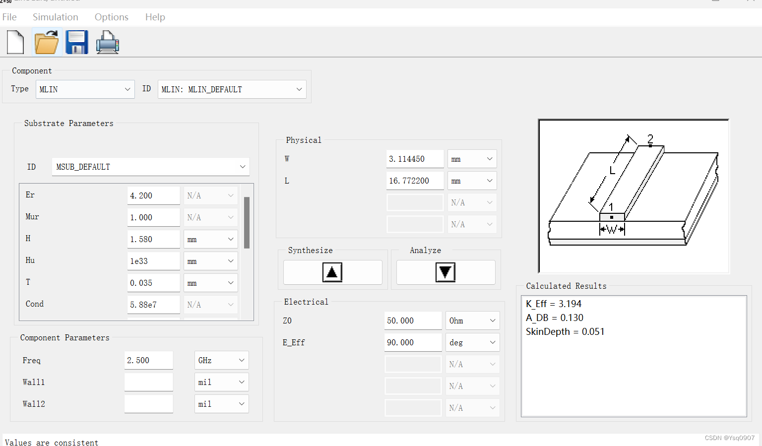 ADS入门学习笔记——阶跃阻抗低通滤波器的ADS仿真_ads中怎么打开linecalc-CSDN博客