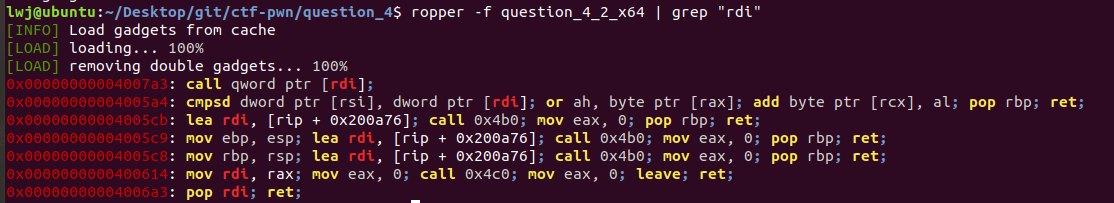 Pwn question_4_2_x64 ROP编程 以及 ropper初使用_ropper安装-CSDN博客
