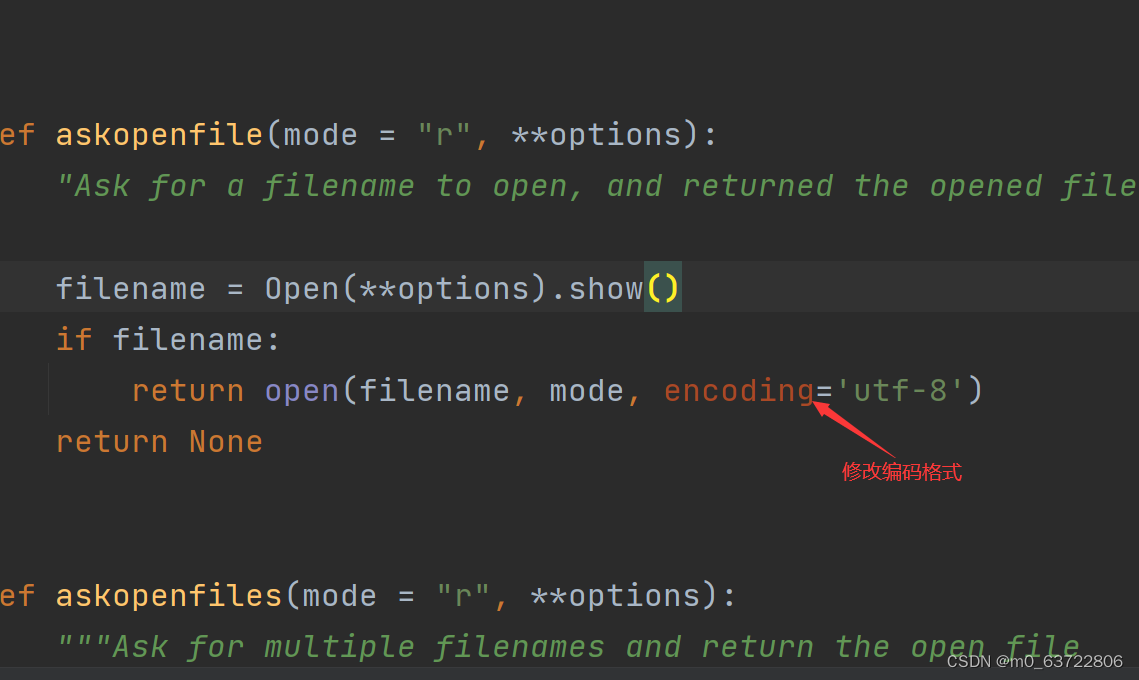 tkinter:askopenfile打开文件报错UnicodeDecodeError: ‘gbk‘ codec can‘t decode byte 0xac in position 22 ...