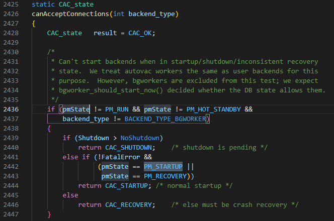 PostgreSQL数据库状态pmState——PM_STARTUP状态_postgres: startup waiting for 00000001000000000000-CSDN博客