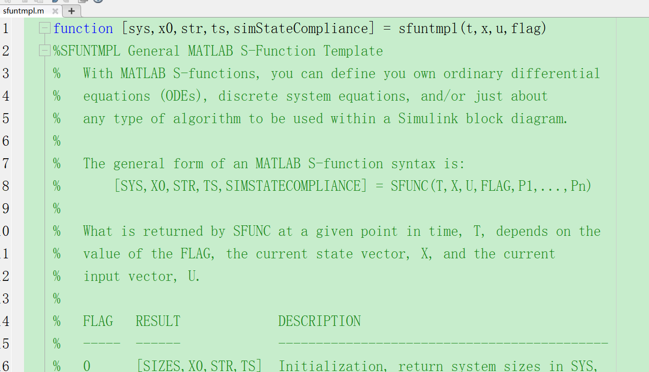 Matlab/Simulink中模块S-Function的解释以及应用_edit sfuntmpl-CSDN博客