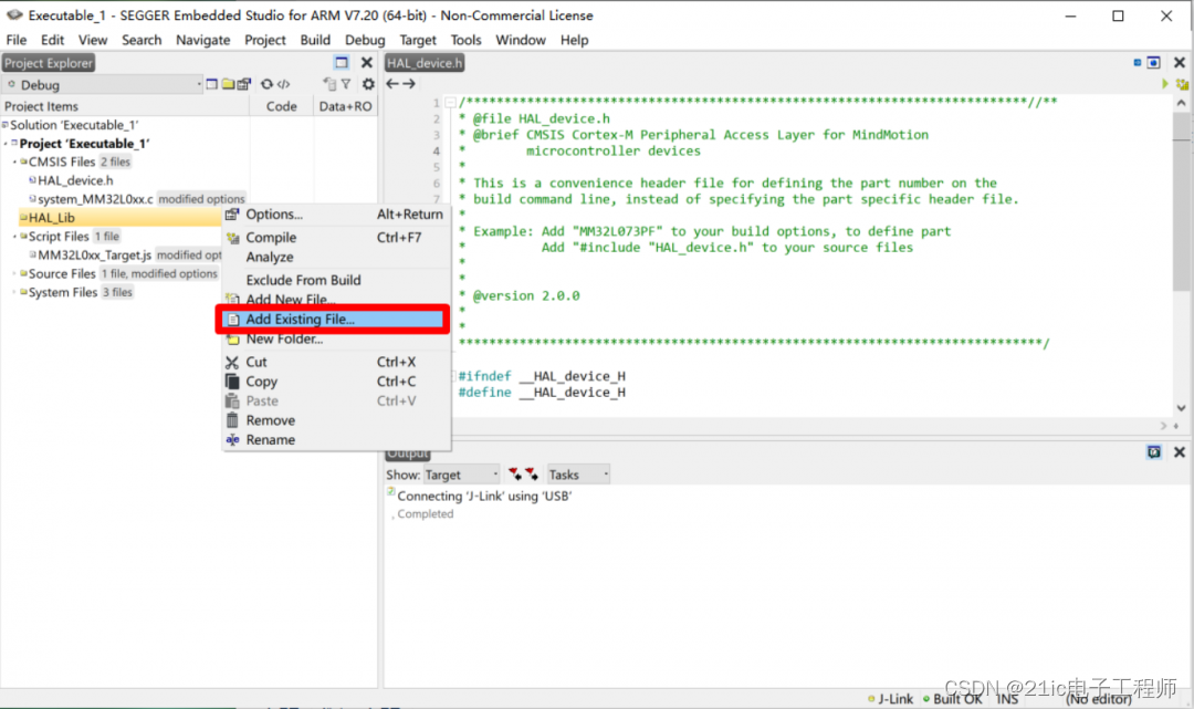 [MM32生态]在Windows下使用SEGGER Embedded Studio搭建MM32 MCU开发平台-CSDN博客