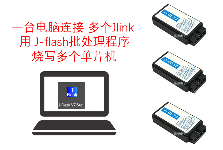 【Jlink烧录自动化】一台电脑连接 多个Jlink 用 J-flash批处理程序烧写多个单片机(生产批量烧录)-EW帮帮网