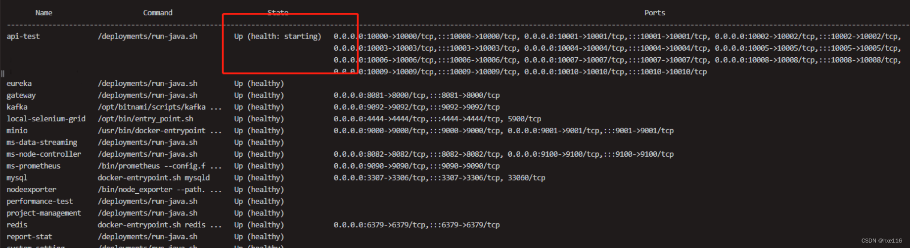 Metersphere升级后api Test服务一直是starting状态错误日志contains A Failed Migration