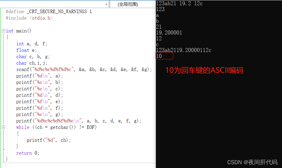 初学C语言笔记——scanf()与getchar()_scanf(“%c”,d)和getchar-CSDN博客