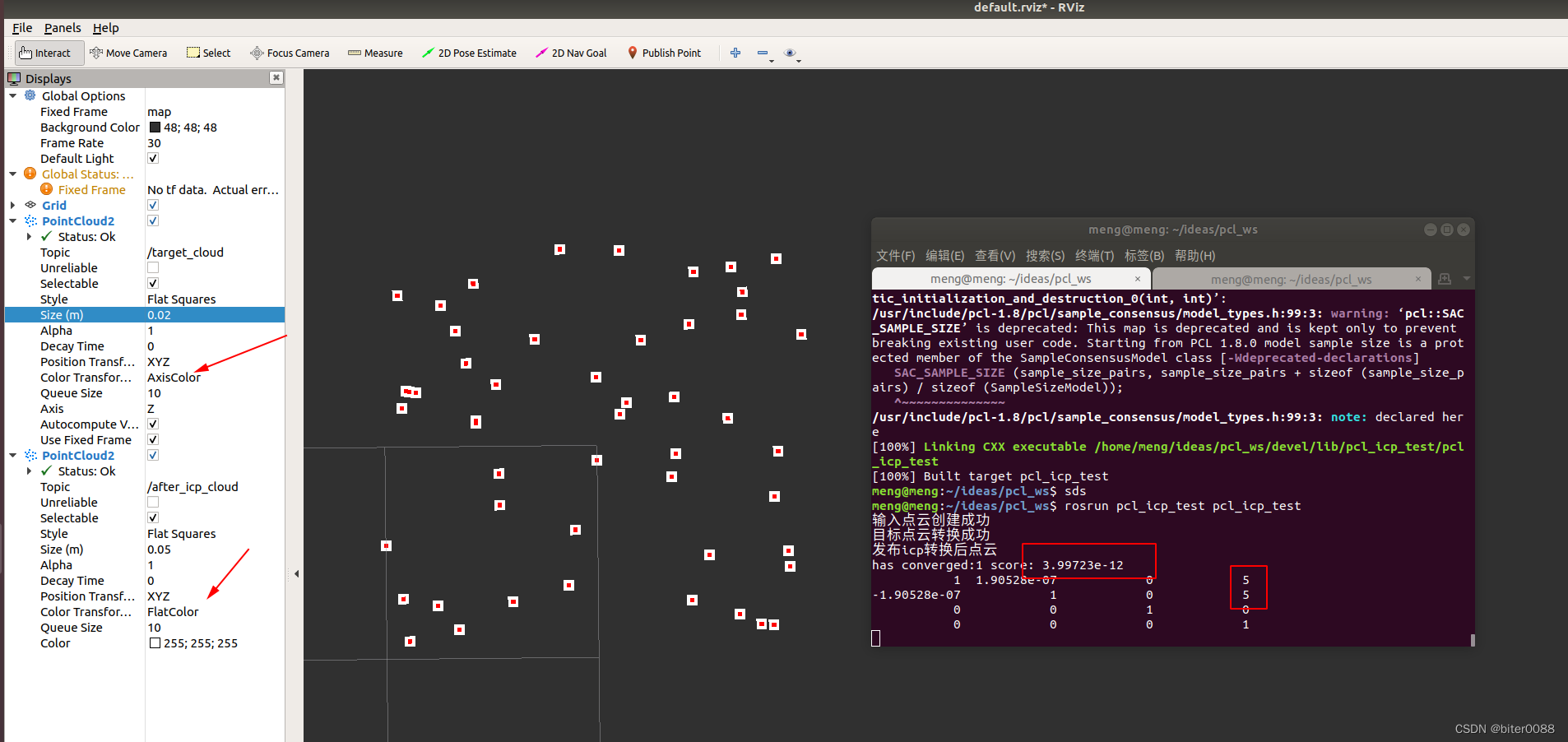 pcl点云库(1):迭代最近点算法(icp)算法实践及解析_setmaxcorrespondencedistance-CSDN博客