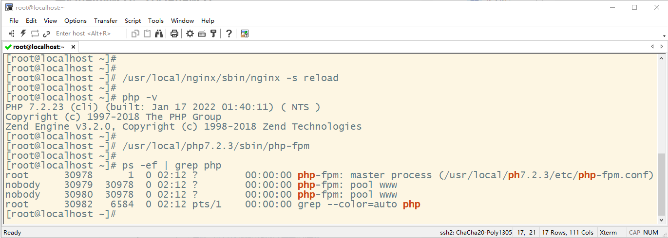 CentOS 7.6进行PHP7.2.23编译（PHP和Nginx集成）_centos7 nginx 1.20 php7.6-CSDN博客