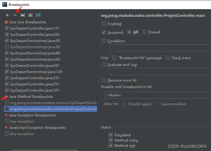 解决method Breakpoints May Dramatically Slow Down Debugging Csdn博客 1323