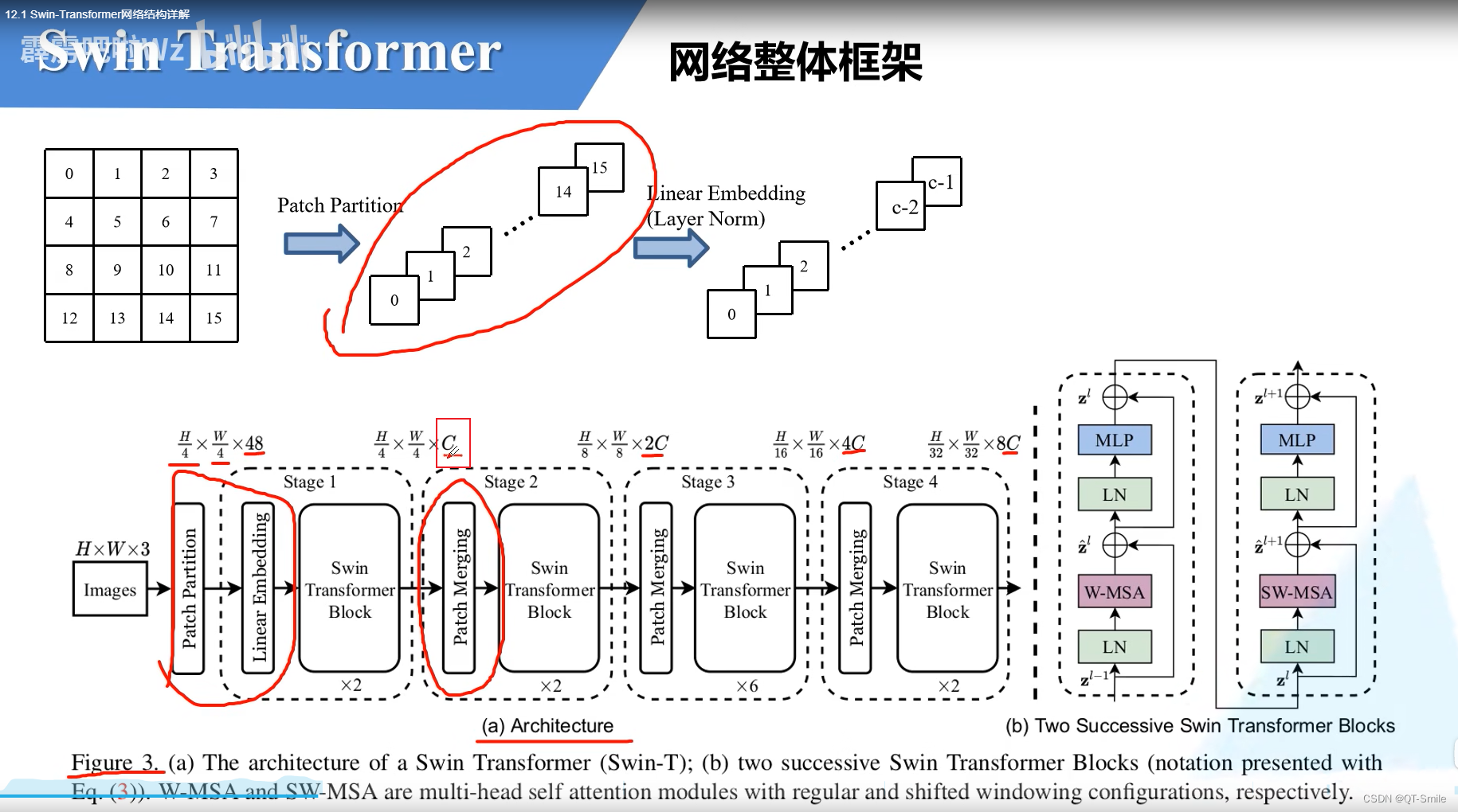 SwinTransformer网络架构_transformer msa-CSDN博客