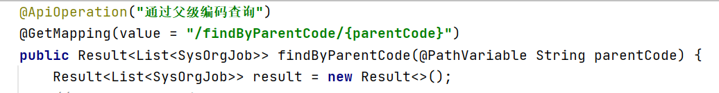 springboot错误MissingPathVariableException: Missing URI template variable ‘parentCode‘ for method ...
