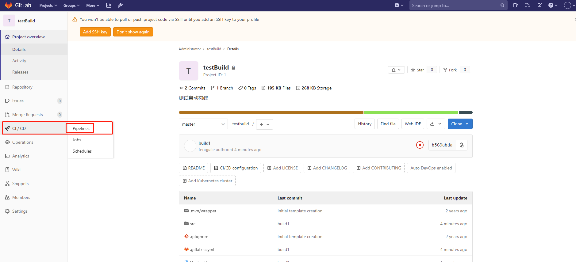 从0开始,gitlab+gitlab-runner+springboot+docker,实现CICD流水线自动部署_gitlab-runner docker+springboot-CSDN博客