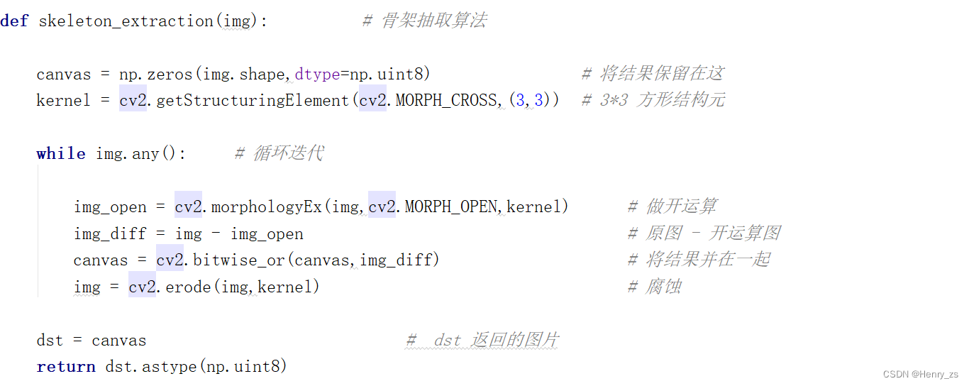 形态学 - 骨架_形态学骨架_Henry_zhangs的博客-CSDN博客