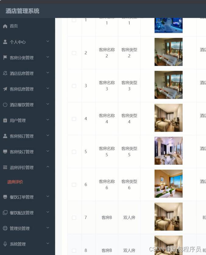 Nodejsvueelementui酒店客房餐饮管理系统java274酒店管理系统前端界面element Csdn博客