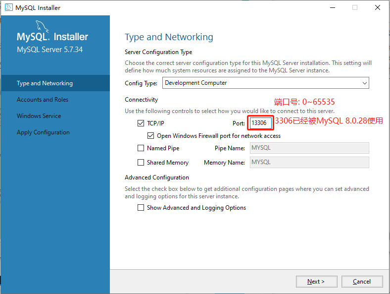 MySQL Installer 8.0.28 & MySQL Installer 5.7.34 安装教程_安装mysql5.7.34msi安装-CSDN博客