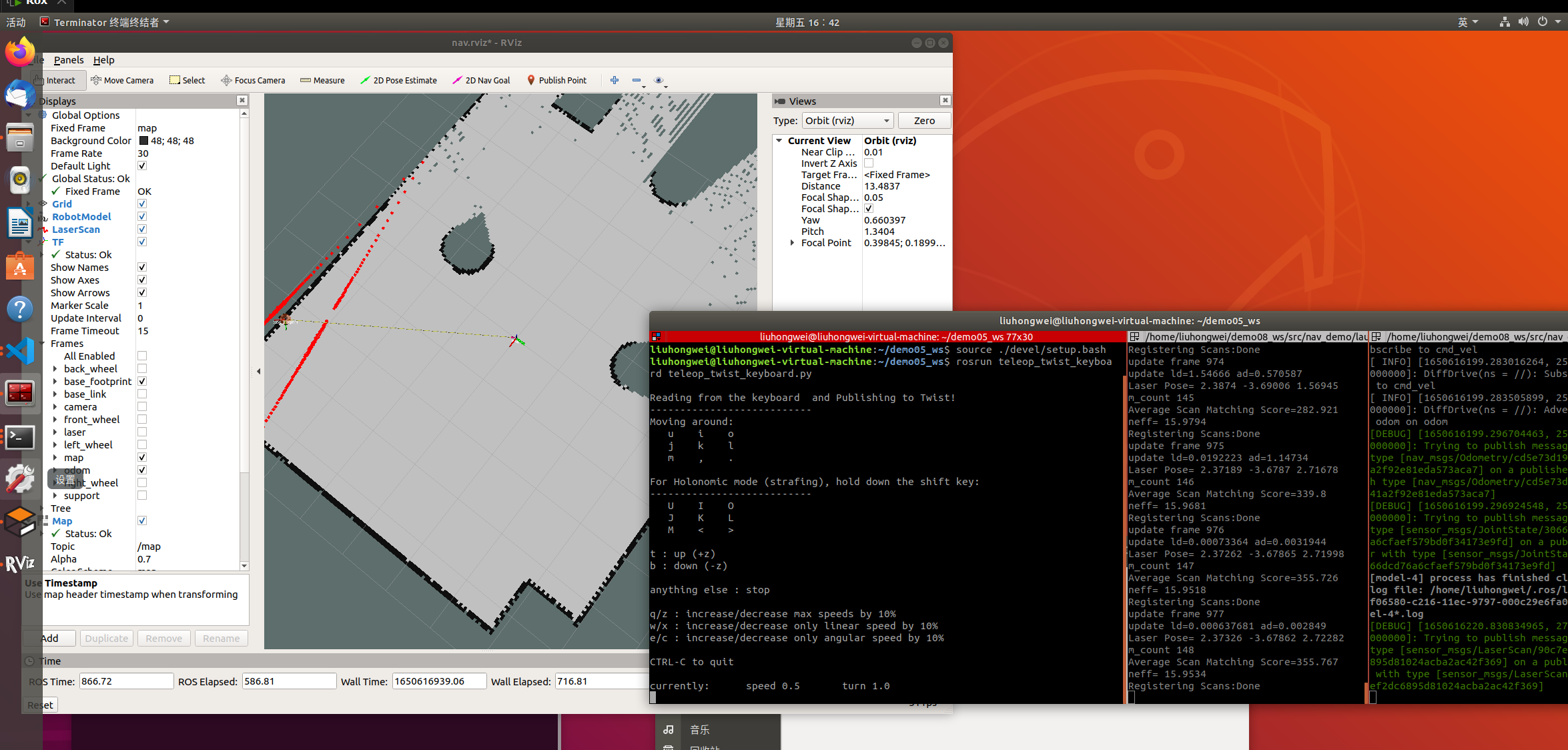 Chapter7 机器人导航仿真(Ⅰ)----导航实现_robotstatepublisher-CSDN博客