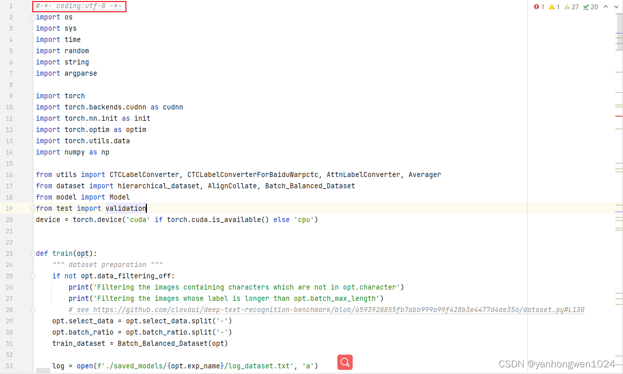 deep-text-recognition-benchmark 项目训练data.mdb数据集，运行日志中，只显示训练了英文和数字