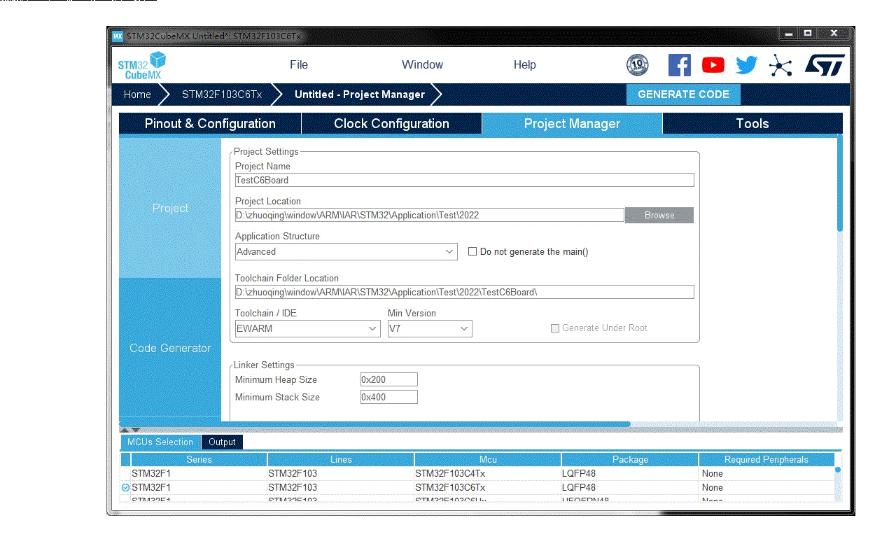 构建STM32F103C6T6开发板_stm32f103c6t6原理图-CSDN博客