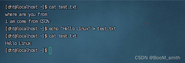 自学笔记linux Linux命令基础 Echo、tail、重定向符tail Fn 重定向 Csdn博客