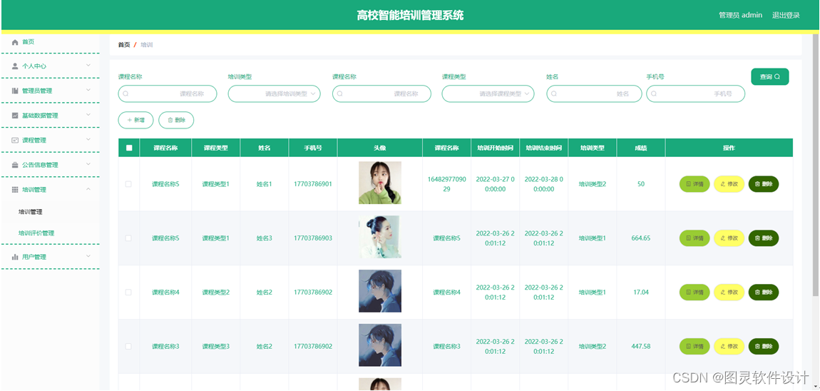 基于ssm框架的高校智能培训管理系统分析与设计 Csdn博客