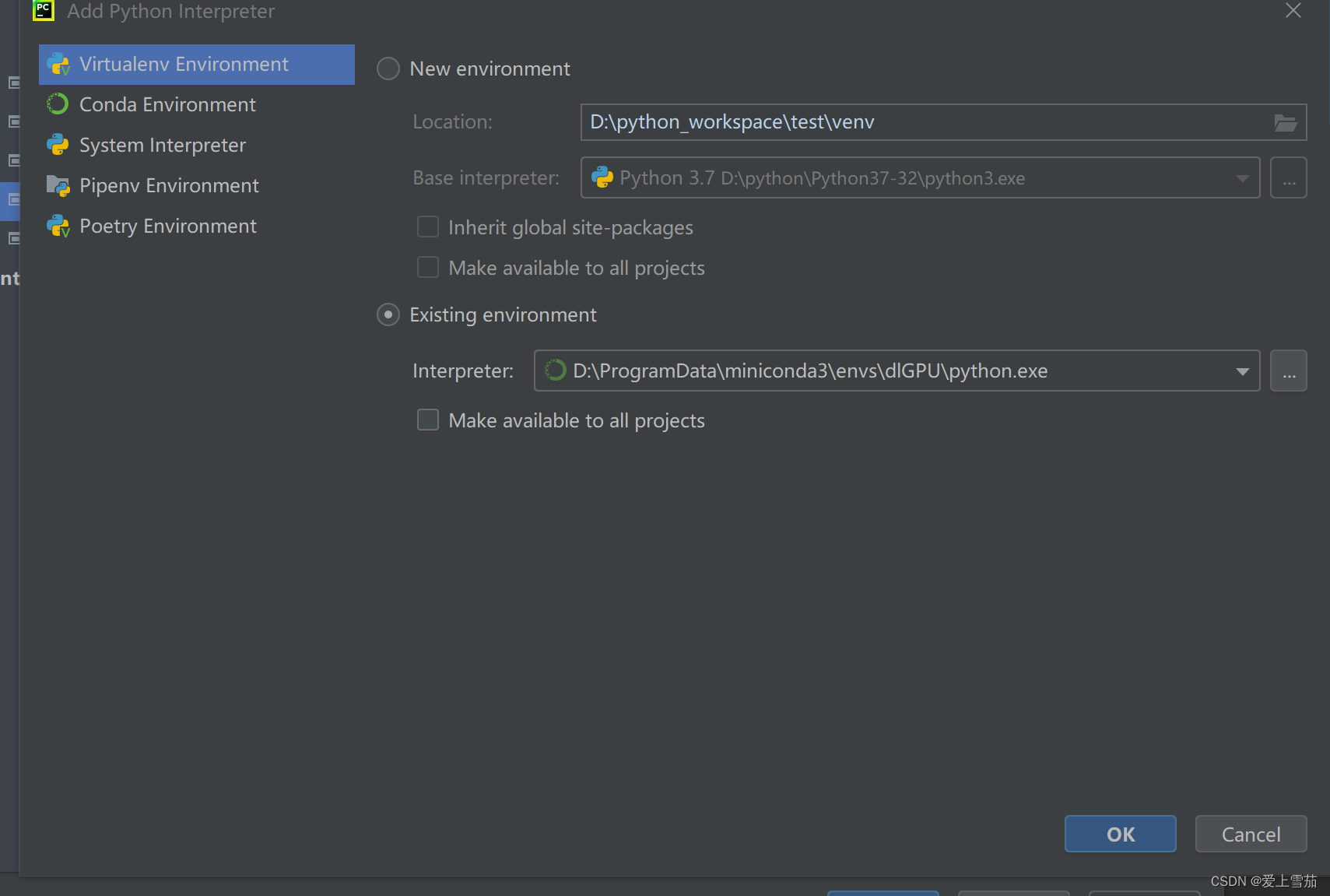 采用miniconda3安装Tensorflow和PyTorch GPU及Pycharm的配置-CSDN博客