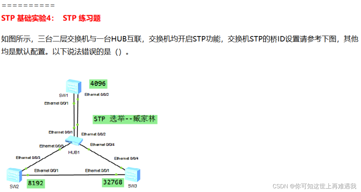 华为HCIA学习笔记：STP原理与配置实验_华为stp-CSDN博客