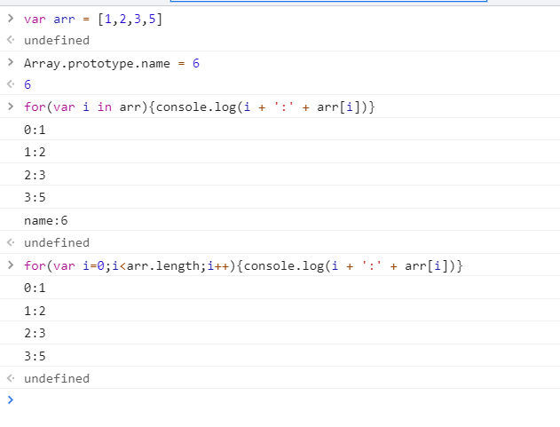 for(var i in arr)和for(var i =0；i＜arr.length；i++)的区别-CSDN博客