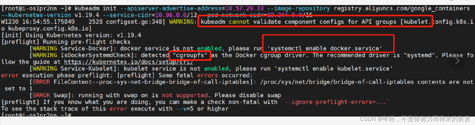 K8s排错过程 出现cgroupfs报错;filecontent Proc Sys Net Bridge Bridge Nf Call Iptables报错; Filecontent