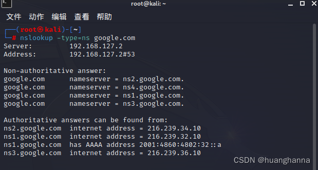 如何掌握kali linux中的nslookup_nslookup命令安装-CSDN博客