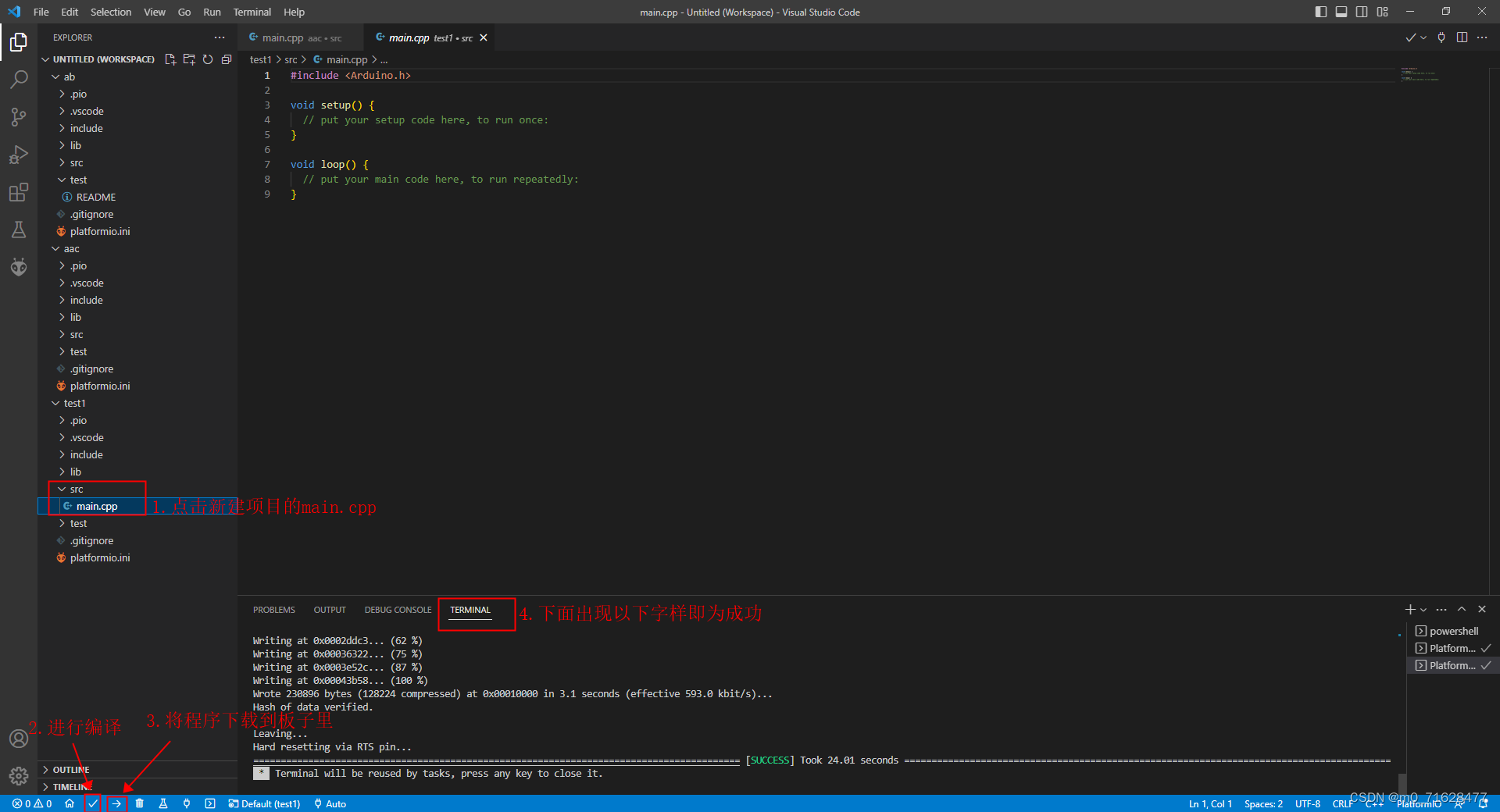 platformIO IDE下载不成功，重新安装下载_failed to install platformio ide.-CSDN博客