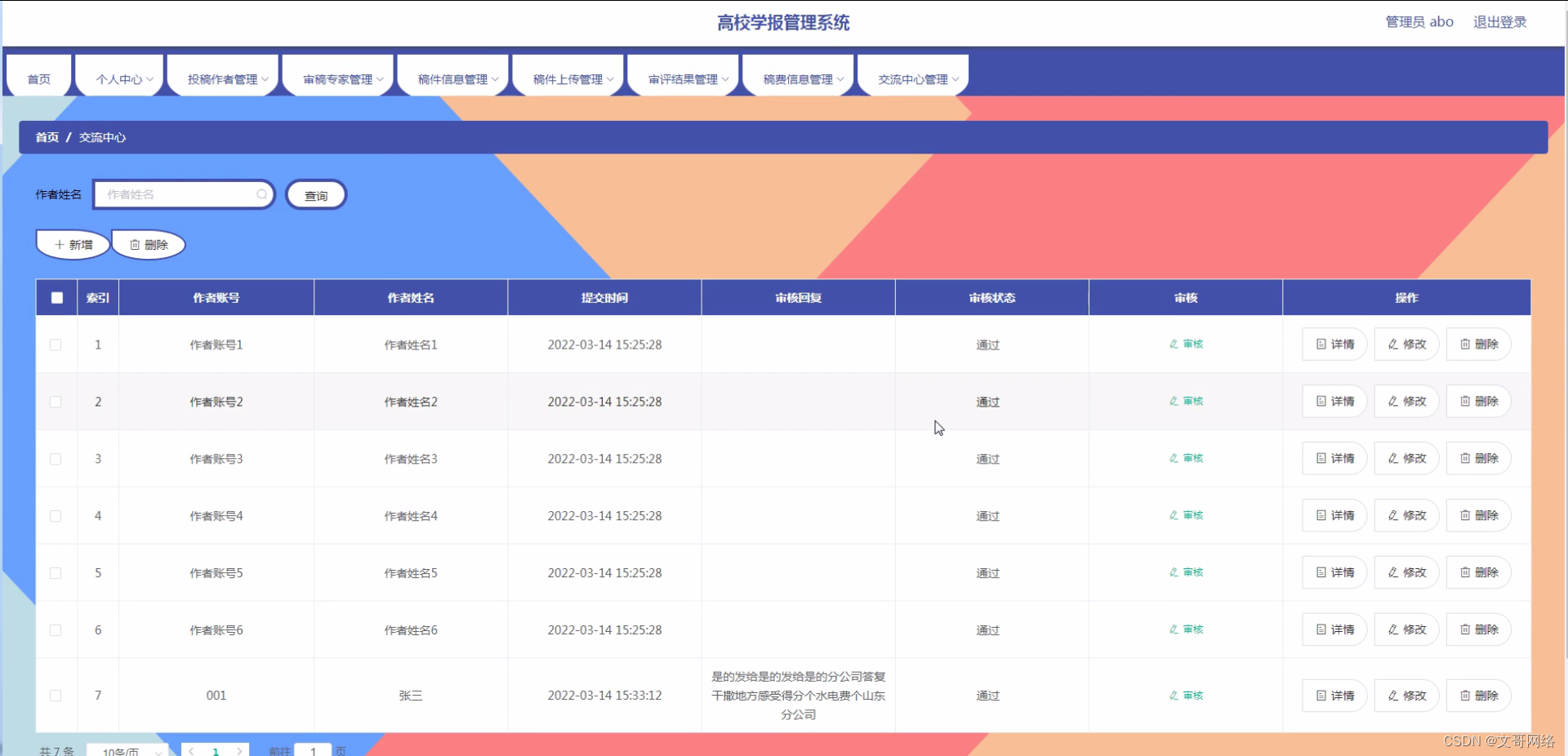 附源码 Javassm计算机毕业设计java高校学报管理系统lt10k【源码、数据库、lw、部署】大学学报期刊管理系统源代码 Csdn博客