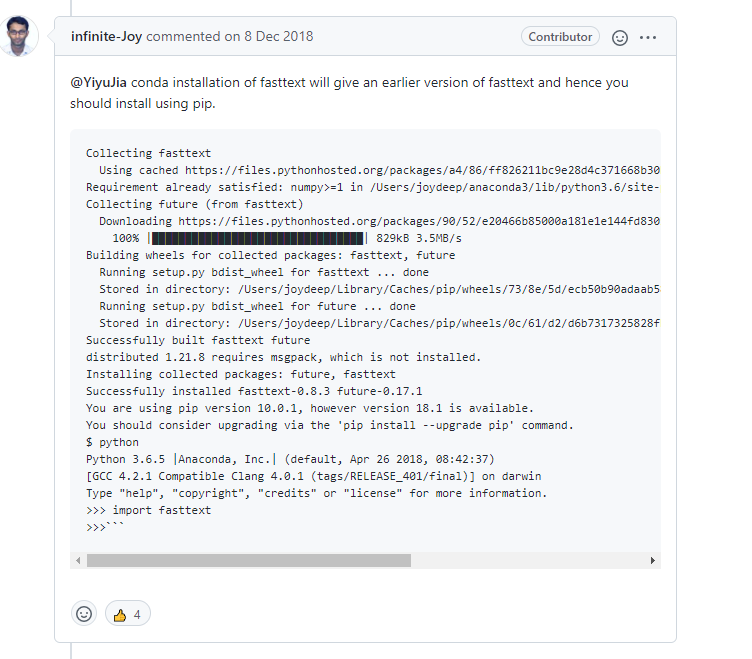 anaconda成功安装fasttext后，无法导入的情况_fasttext 无法import-CSDN博客