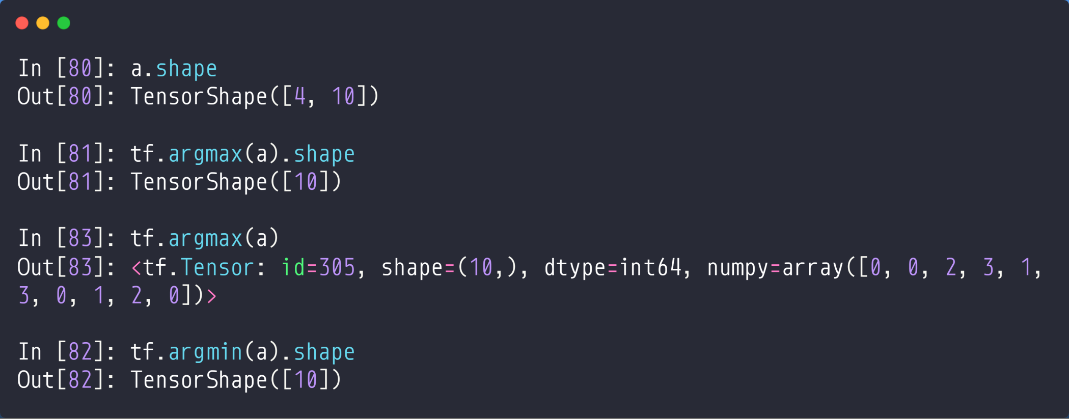 TensorFlow2-高阶操作（三）：数据统计【tf.norm（范数）、tf.reduce_max（最大值）、tf.argmax（最值索引）、tf.equal（张量比较）、tf.unique ...