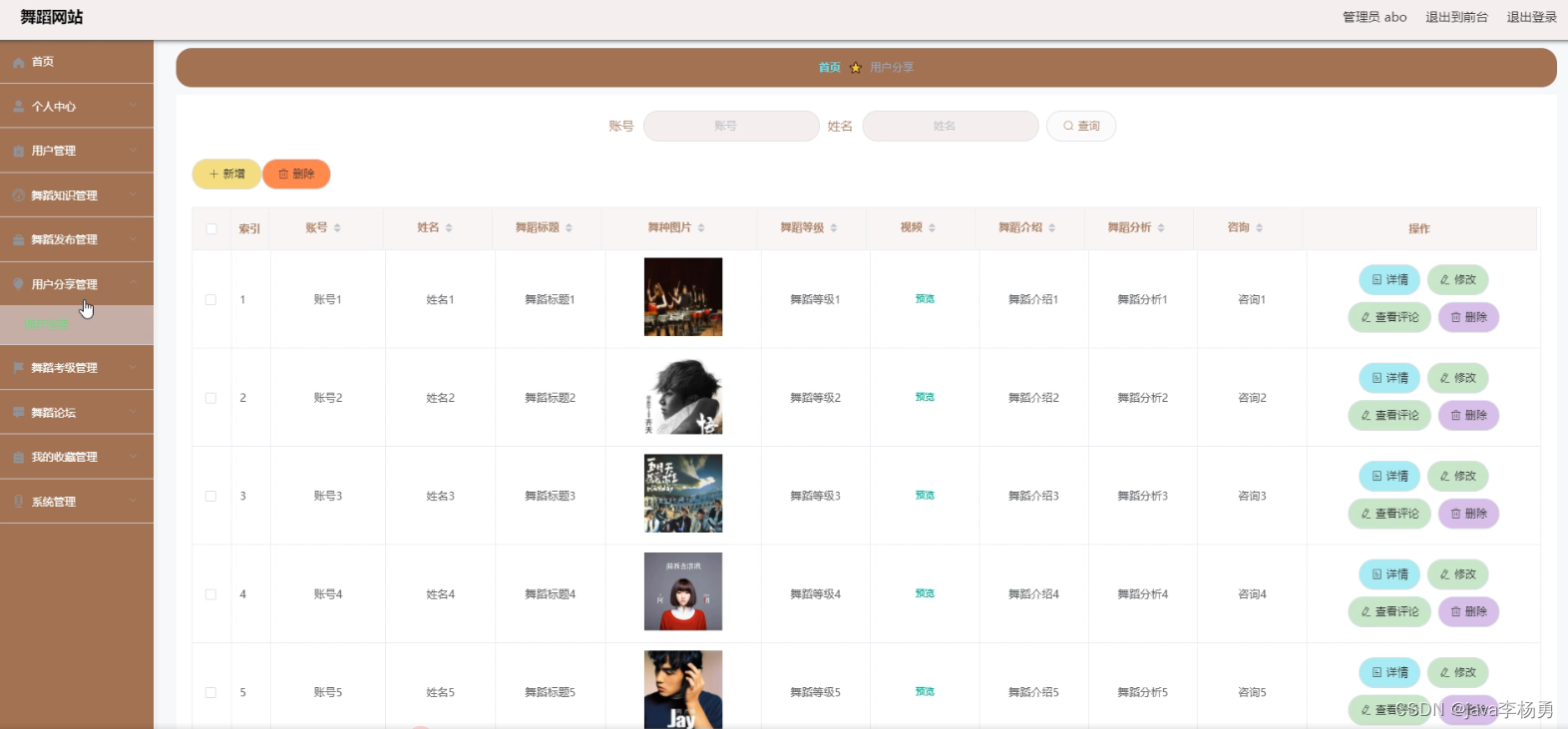 基于java舞蹈网站系统设计实现源码lw部署文档讲解等基于java的舞蹈网站设计 Csdn博客