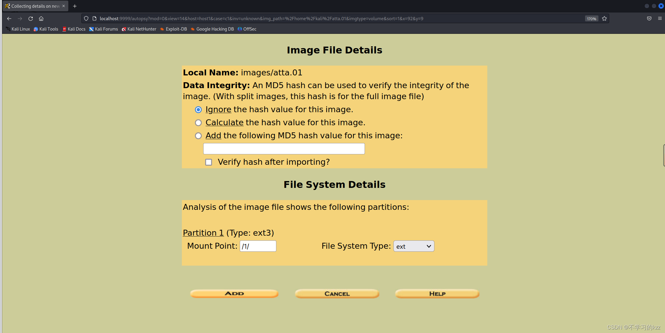 磁盘取证——autopsy工具的使用_autopsy取证-CSDN博客