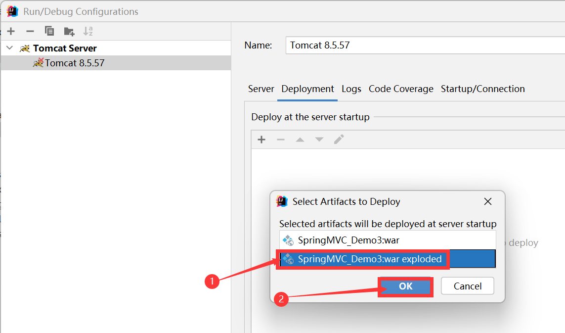 SSM基础-SpringMVC中配置tomcat_ssm项目配置tomcat后,还显示add configuration-CSDN博客