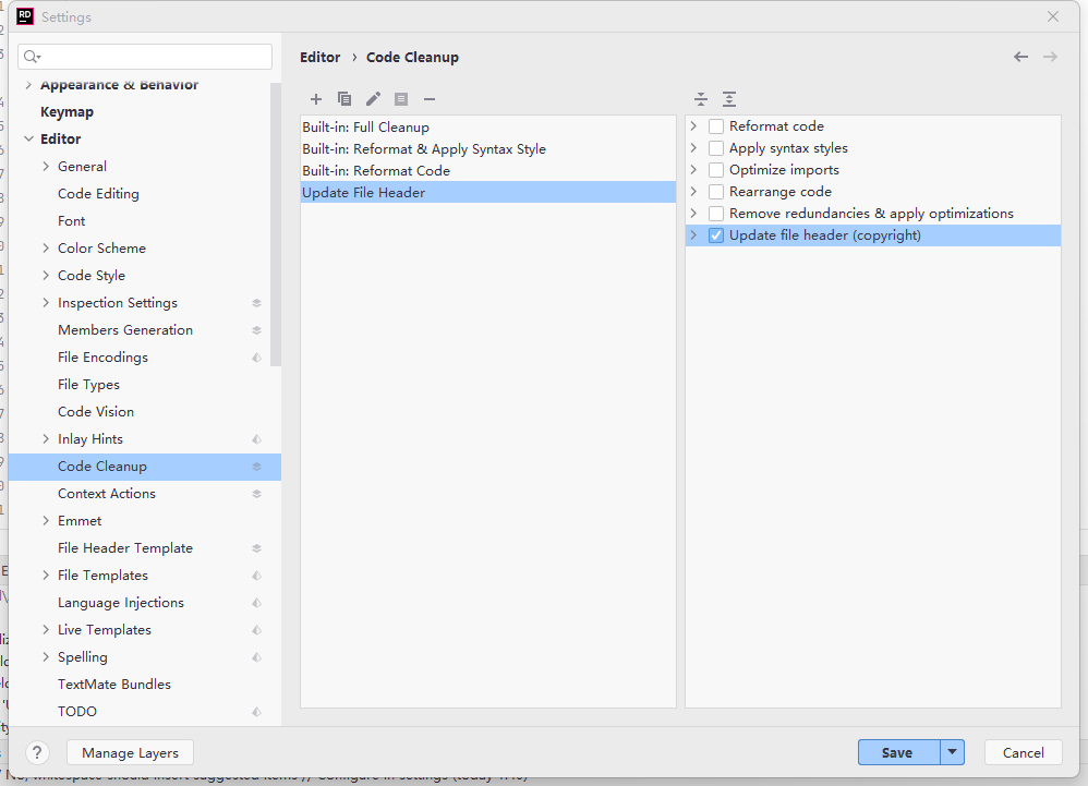 [JetBrains Rider] How to automatically update the file header when saving the file - Programmer ...