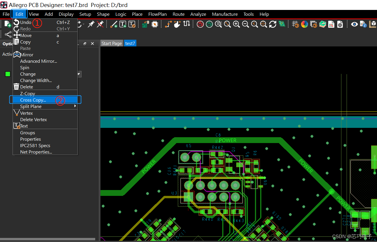 Allegro PCB设计小诀窍系列--如何把PCB板上的线变成铜皮_allegro cross copy-CSDN博客