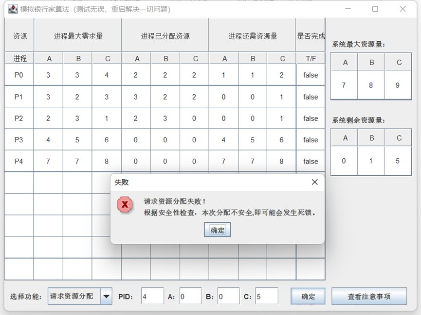 Java实现操作系统银行家算法模拟程序gui图形化银行家算法实现图形化 Csdn博客 7206
