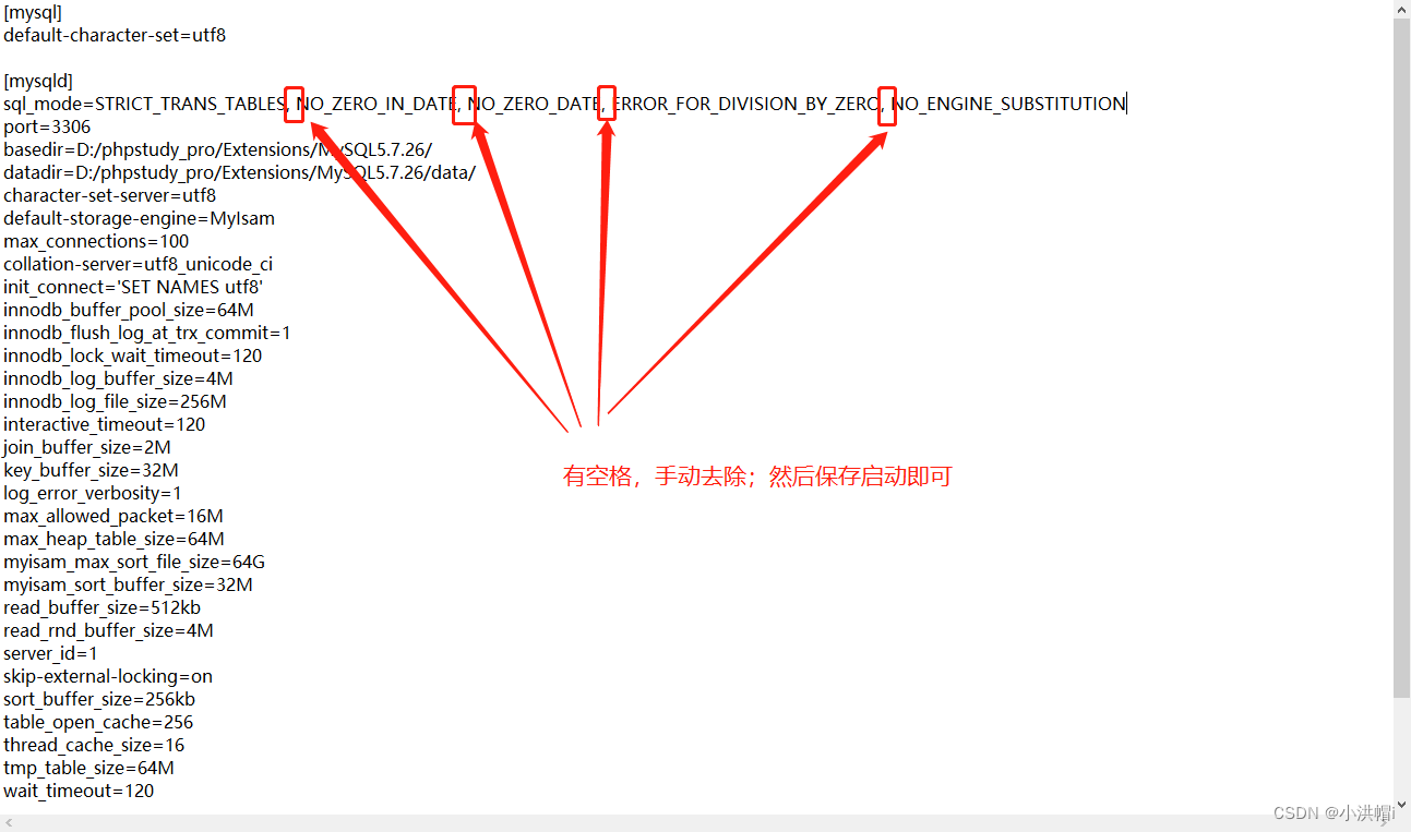 Mysql 启动错误：Error while setting value ‘STRICT_TRANS_TABLES, NO_ZERO_IN_DATE, NO_ZERO_DATE, ERROR ...